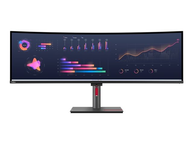 ThinkVision P49w-20 49 inch 5K DQHD Curved Monitor with Eyesafe - Bur ...